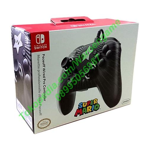 Promo PDP Nintendo Switch Faceoff Super Mario Star Wired Pro Controller ...