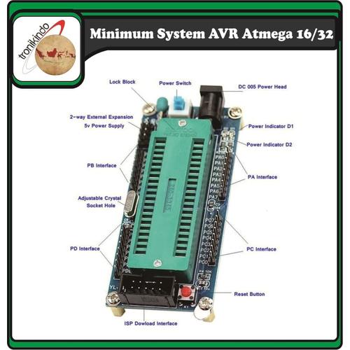 Jual Minimum System AVR Board Atmega16/32 Minsys AVR - Kota Bandung ...