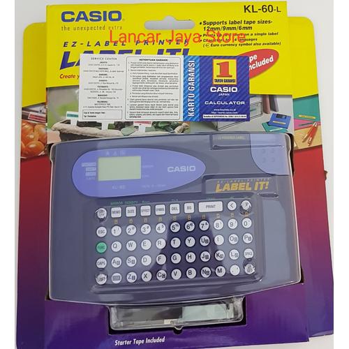 Jual Casio Label Printer KL60/Printer Label It Casio KL-60L/Casio Printer - KL-820 - Jakarta ...