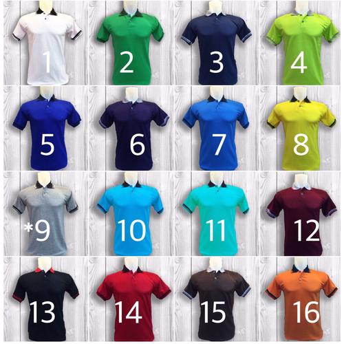 Jual Polo Polos Kombinasi, Kaos Polo, Polosan, Cotton Pique - All ...