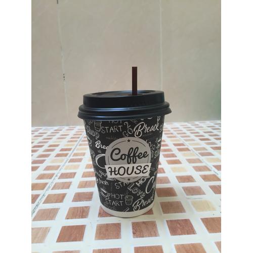 Jual Paper Cup Gelas Kopi 8 Oz Design Kotak Complete Set - Jakarta ...