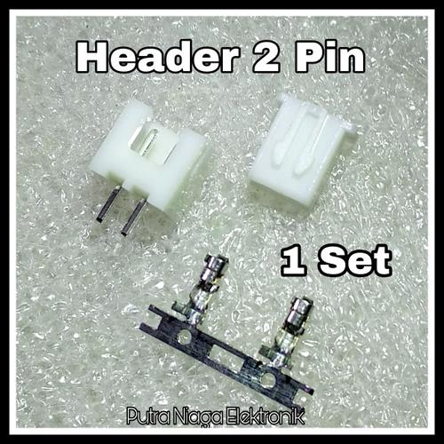 Jual (1 Set) Konektor Header 2 Pin 2.54mm JST XH 2p Male Female Inner ...