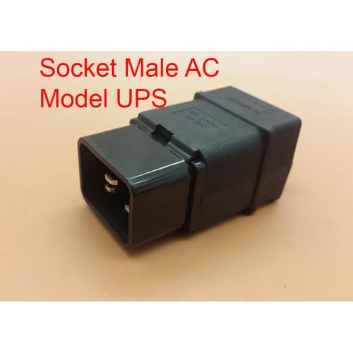 Jual Socket Male AC model UPS ( cocok untuk watt besar ) Soket C19 ...