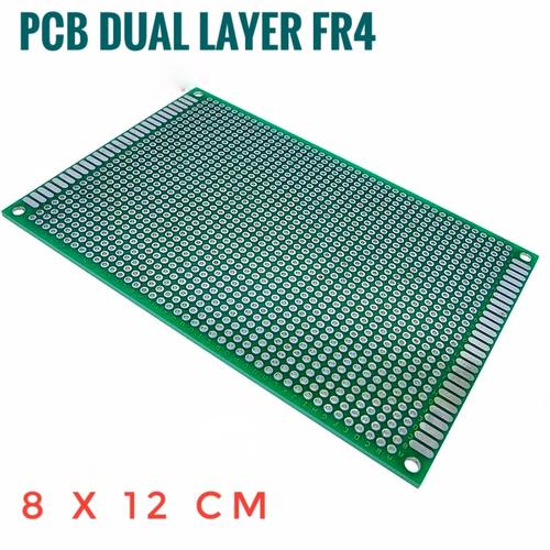 Jual PCB lubang Double Layer Trough Hole 8x12 cm FR4 High Quality ...