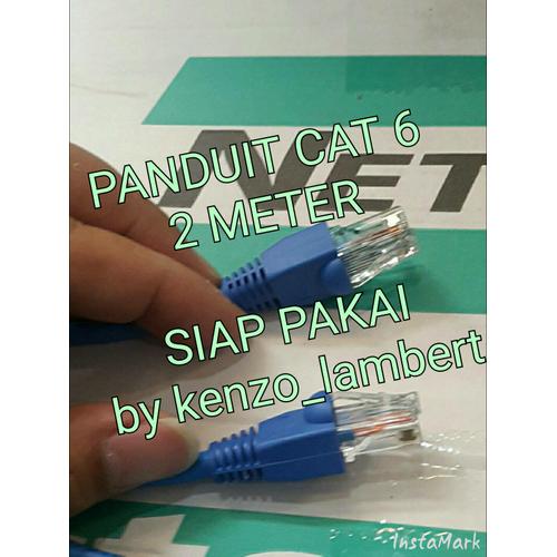 Jual Kabel LAN UTP CAT 6 PANDUIT NETKEY 2 meter siap pake / panduit ...