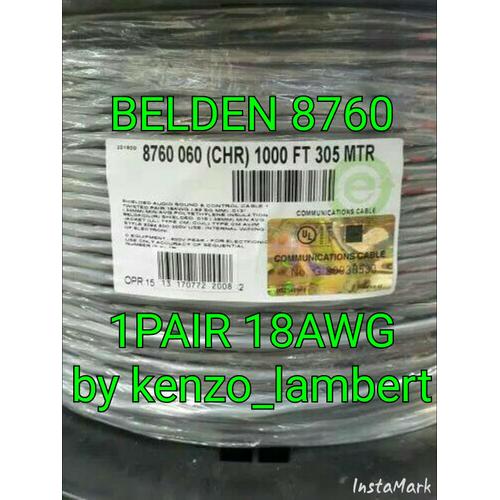 Jual kabel belden 8760 twisted shielded 1 pair 18 awg / belden 8760 18 awg - Jakarta Pusat ...