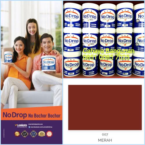 Jual NO DROP MERAH 007 Cat Waterproofing 1 Kg NoDrop Kaleng 1Kg Red ...