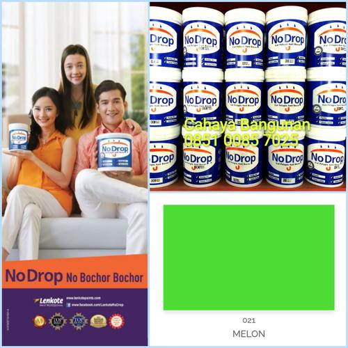 Jual NO DROP MELON 021 Cat Waterproofing 1 Kg NoDrop Kaleng 1Kg Hijau ...