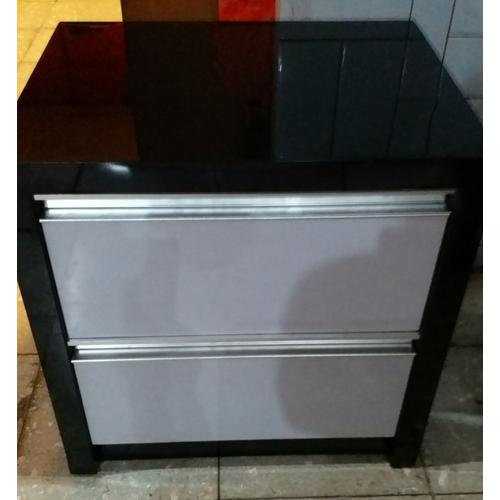 Jual Nakas Kayu 2 Laci Bahan Tebal Cat Duco HITAM (50cm x40cm x50cm ...