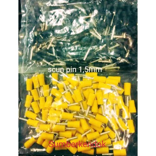 Jual Skun kabel listrik scun pin 1.5mm sepatu cable shoes tusuk/lidi ...