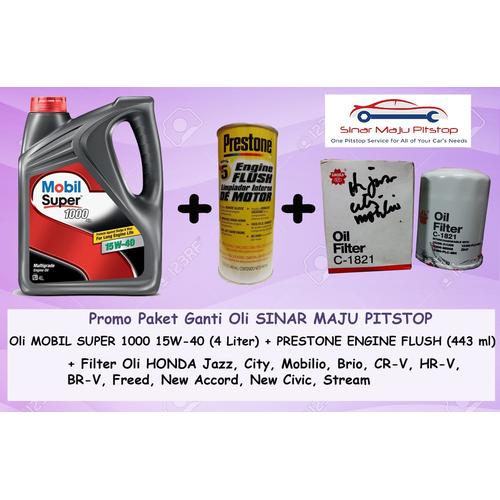 Jual Paket Oli HONDA MOBILIO & BRIO - MOBIL SUPER 15W-40 & FLUSH ...