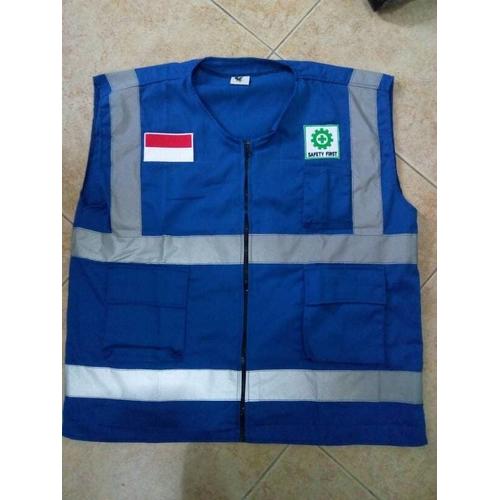 Jual Rompi Safety Bahan Drill termasuk Logo K3 dan Logo Bendera ...