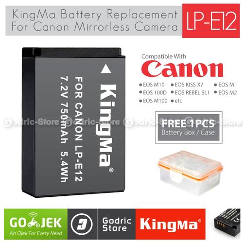 Jual Kingma Baterai LP-E12 Canon Battery EOS M2 M10 M100 100D Rebel SL1 Etc - Jakarta Barat - G ...