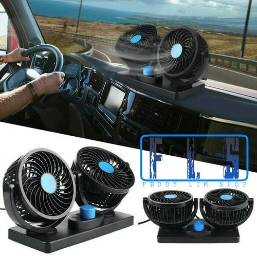 Jual KIPAS ANGIN MOBIL 12V DC LIGHTER DOUBLE BLOWER FAN - Kota Bekasi ...