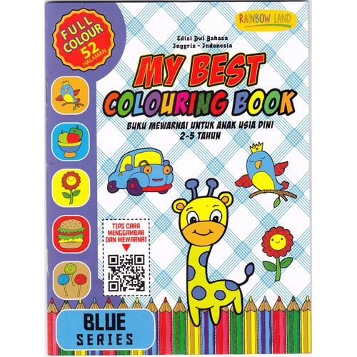 Jual Buku mewarnai untuk anak. My best colouring book. Blue series ...