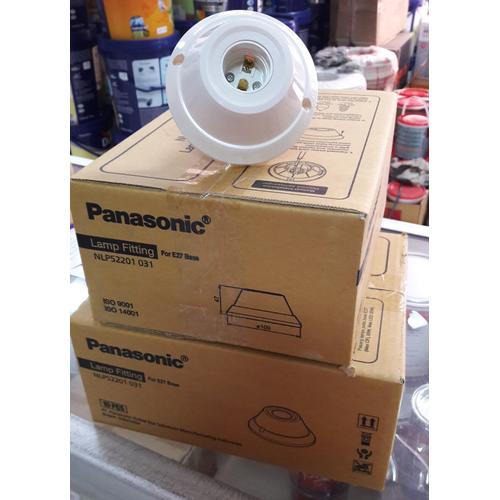 Jual 1dus 10pcs Lamp fitting panasonic NLP52201 031 E27 fiting plafon ...