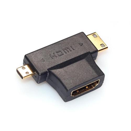 Jual GENDER HDMI 3IN1 HDMI FEMALE + MINI HDMI + MICRO HDMI / ADAPTER 3 ...