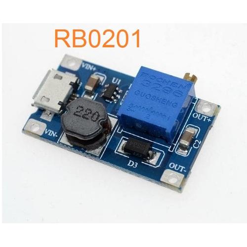Jual Step up MT3608 DC Adjustable Boost Modul 2A 2V - 24V 5V 9V LM2577 ...