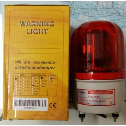 Jual warning light 4" warna merah kuning biru with buzzer (bunyi ...