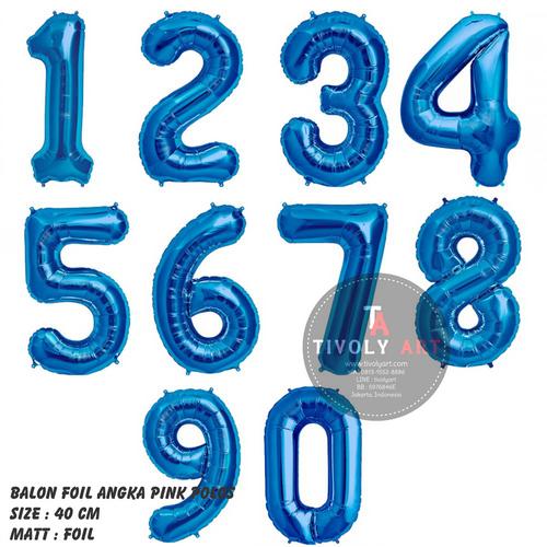 Jual Balon Foil Angka Biru POLOS - Jakarta Barat - Tivoly Art | Tokopedia
