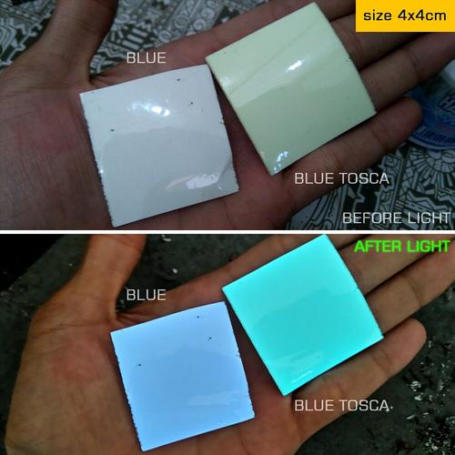 Jual Bahan stiker fosor untuk LCD g-shock gshock biru dan tosca 4x4cm ...