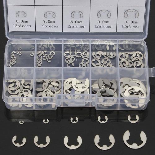 Jual 120Pcs Stainless Steel E-Clip Assortment Kit 1.5 2 3 4 5 6 7 8 9 ...