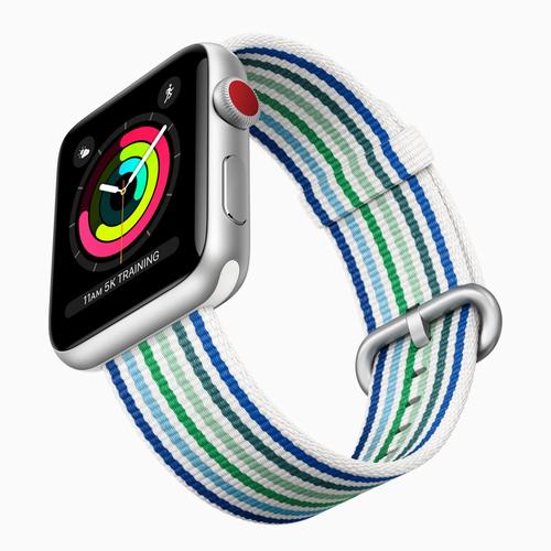 Jual Tali Jam Apple Watch Blue Strip Nylon Woven Canvas Strap Band 42mm ...