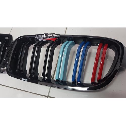 Jual Grill Grille BMW F30 F32 Double Slat Glossy M3 Style + 3 Color ...
