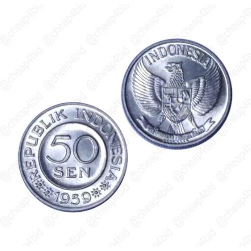 Jual KOIN 50 SEN TAHUN 1959 GARUDA PANCASILA - 1 KEPING . BIJI - Kab. Tuban - uang kuno tuban ...
