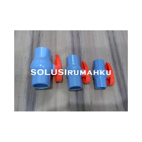 Jual Ball Valve PVC 1" Stop Kran PVC 1 Inch Kran/Keran/Putaran Air 1 ...