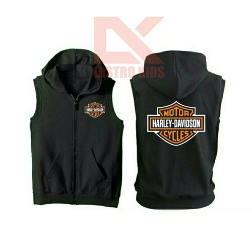 Jual Jaket Rompi Vest Hoodie Zipper Anak Harley Davidson - Custom Kids ...