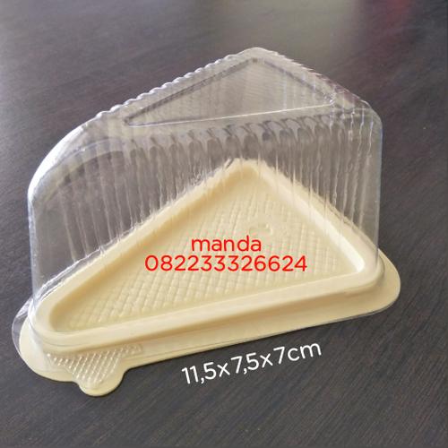 Jual wadah mika plastik kue cake puding segitiga murah - Kota Malang ...