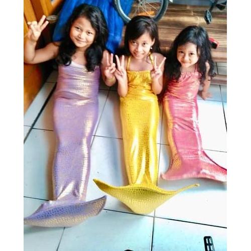 Jual mainan mermaid anak sisik putri ikan duyung anak baju renang ...