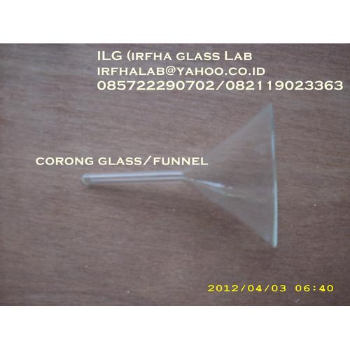 Jual Funnel corong 75mm glass pyrex/corong glass pyrex 75ml - Kab ...