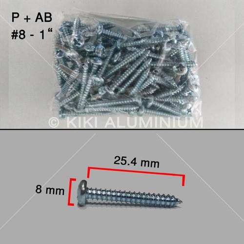 Jual MOON LION - Sekrup Tapping (Tapping Screw) - Kepala Bulat P+AB #8 ...