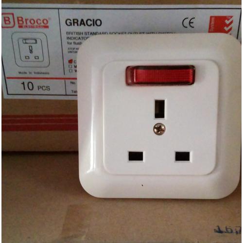 Jual Stop Kontak AC BSI Std IB Gracio Broco Cream 4155-11 ORIGINAL ...