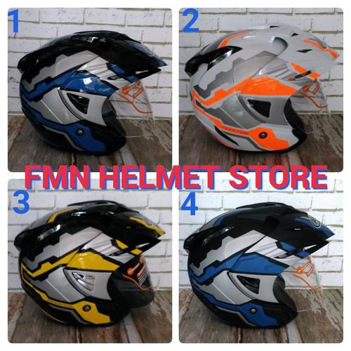 Promo Helm Half Face AVA K7 SNI Motif - White - Kota Bekasi - FMN ...