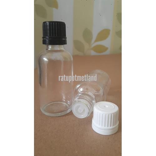 Jual botol 30 ml kaca bening tebal import bukan bekas dropper - Kab ...