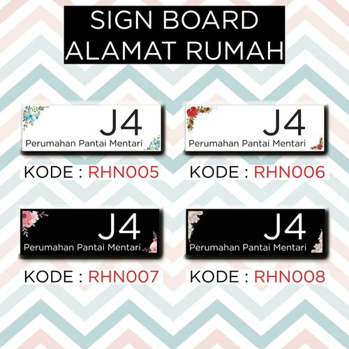 Jual SIGN BOARD, HOME WALL DECOR, PAJANGAN DINDING, NOMOR RUMAH Part 5 ...