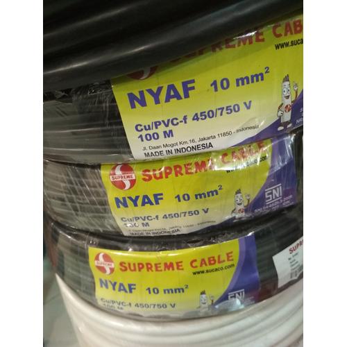 Jual Kabel SERABUT NYAF 10MM 10 MM HITAM SUPREME ROLL 100 METER - Hitam - Jakarta Pusat - Baja ...