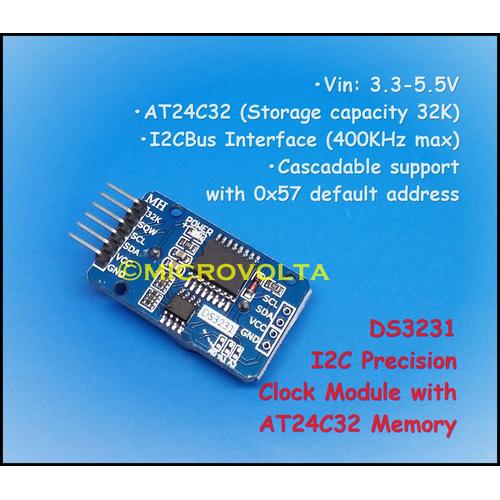 Jual DS3231 Precision I2C RTC Module with Memory - Kota Bandung ...