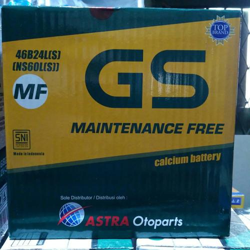 Jual Aki Mobil / Battery GS ASTRA Type GS MF 46B24LS / NS60LS 12V 45AH - Jakarta Timur - eka ...