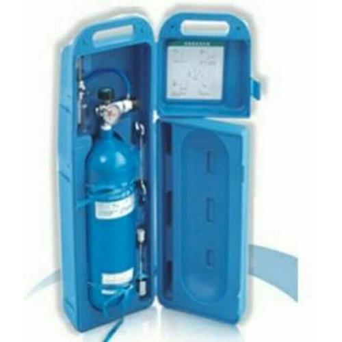 Jual Tabung Oksigen Portable Alumunium Traveling / Tabung Oksigen Portable Box Koper Biru ...