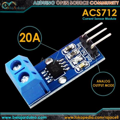 Jual ACS712 Current Sensor 20A Current Sensor Arus for Arduino - Kota ...