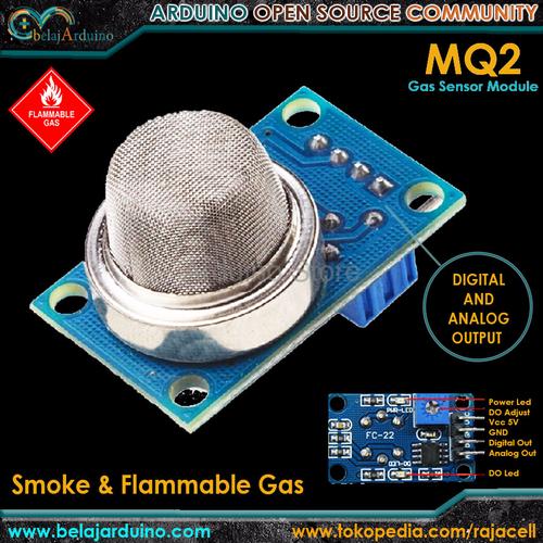 Jual Sensor MQ 2 MQ2 Smoke Methane Liquefied Flammable Gas Sensor ...