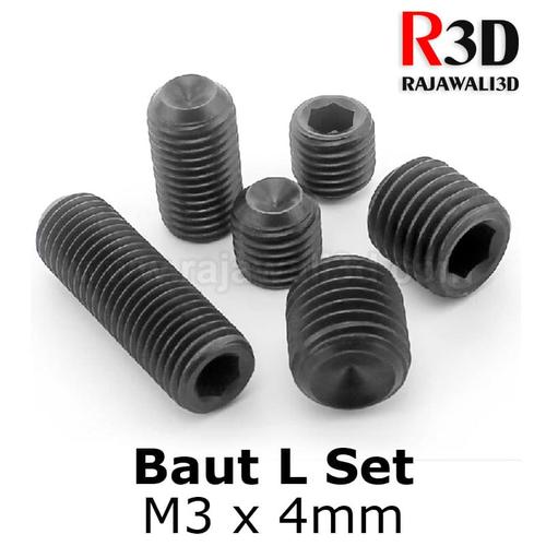 Jual Baut Screw Bolt Hex Insert Hexagon LSet M3 x 4mm 10pcs - Kab ...