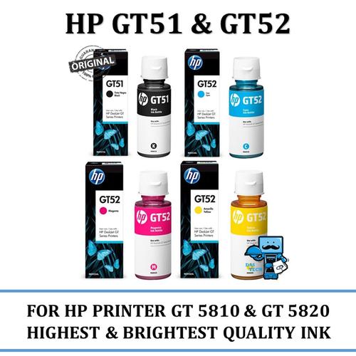 Jual Tinta Botol Original HP Ink GT51 Black Tinta HP Ink Bottle GT 51 ...