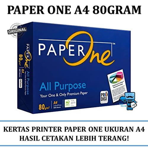 Jual Kertas A4 HVS Paper One 80 Gram HVS A4 Paper 500 Lembar - Jakarta ...