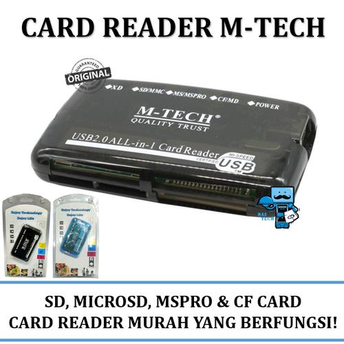 Jual Card Reader USB All in One M-Tech - SD, MMC & CF Card - Jakarta ...