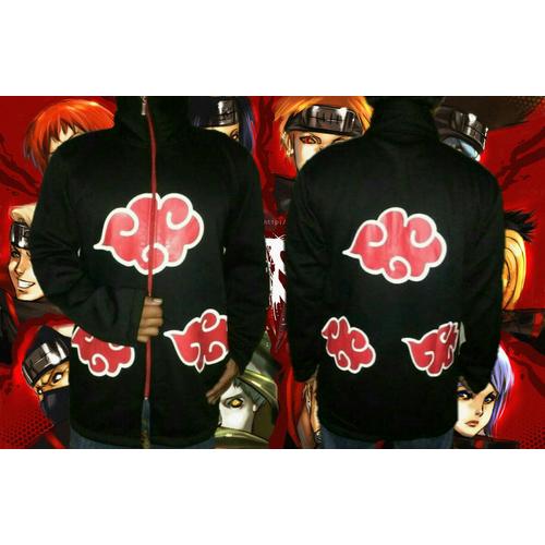 Jual Jaket Naruto Jubah Akatsuki Kerah Berdiri - Hitam, M - Kota ...